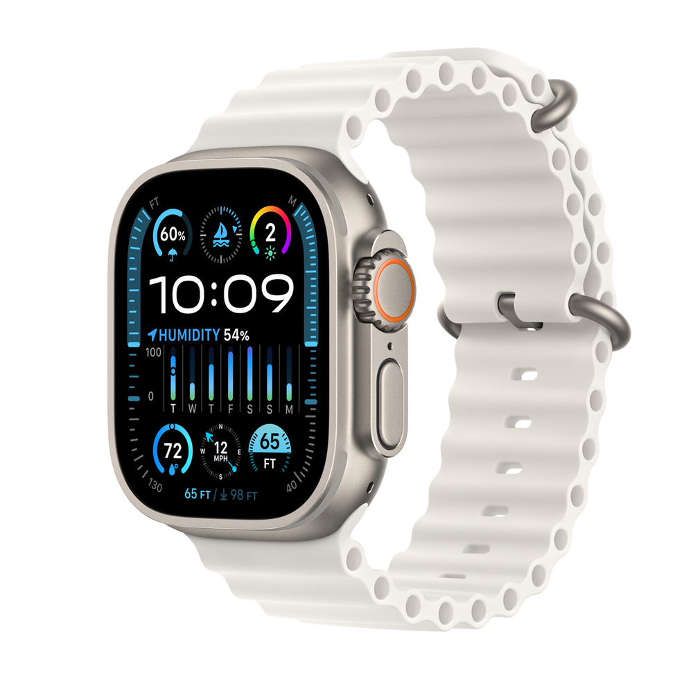 Watch ultra 2, 49mm, titanium (white ocean strap orange) (replica ...