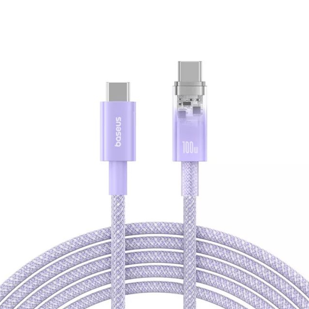 Baseus cable explorer smart temperature type-c to type-c 5a 100w 2m ...